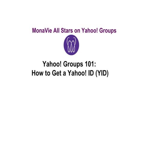 Get A Yahoo! ID (YID) | PPT