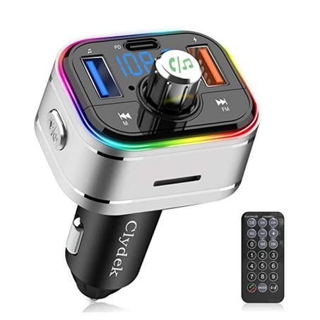 get Clydek FM Transmitter Bluetooth Car Radio Adapter with Remote ...