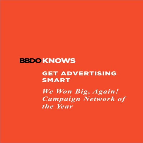 Get Advertising Smart - BBDO Network of the Year | PDF