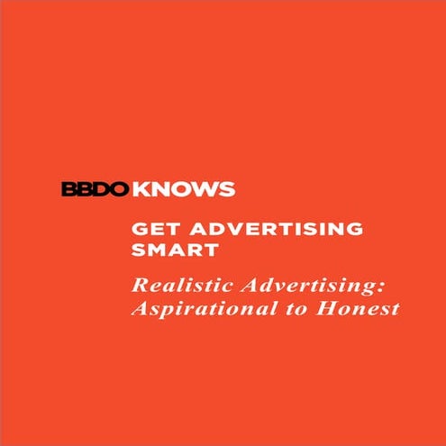 Get Advertising Smart - Realistic Advertising: Aspirational to Honest | PDF