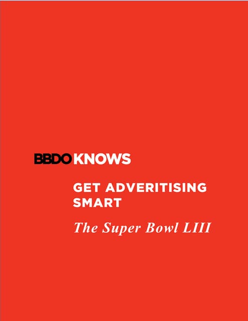 Get Advertising Smart - Super Bowl LII | PDF | Advertising Industry ...