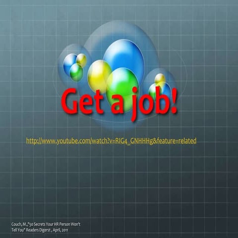 Get a job | PPT