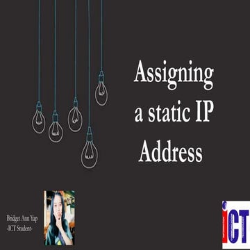 Assigning A Satic IP Address | PPT