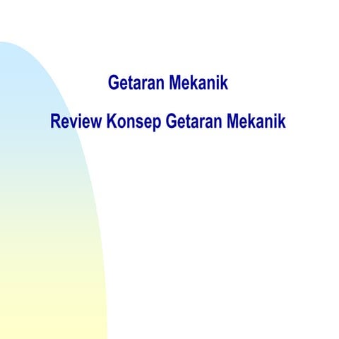 Getaran mekanik 7 | PDF