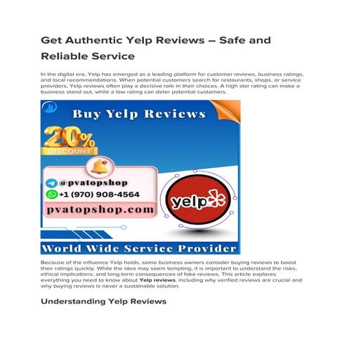 Get Authentic Yelp Reviews – Safe and Reliable Service.docx