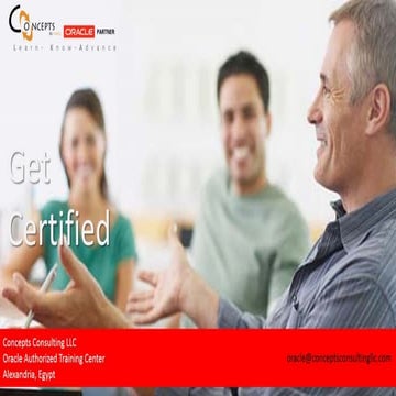 Oracle Education and Training - Concepts Consulting LLC | PDF