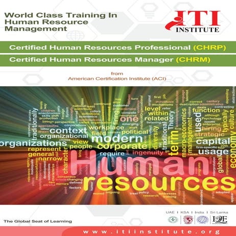 Get certified in human resources chrp chrm dubai | PDF