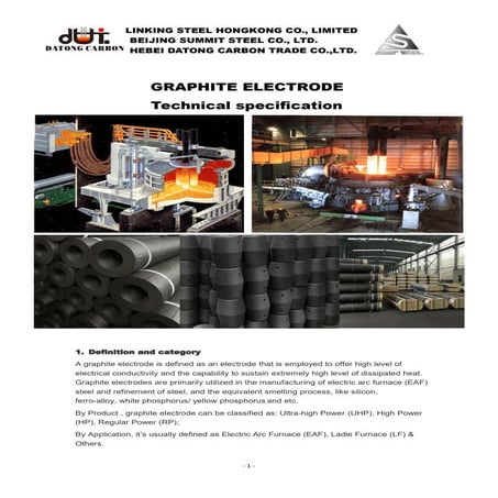 graphite electrode technical presentation | PDF