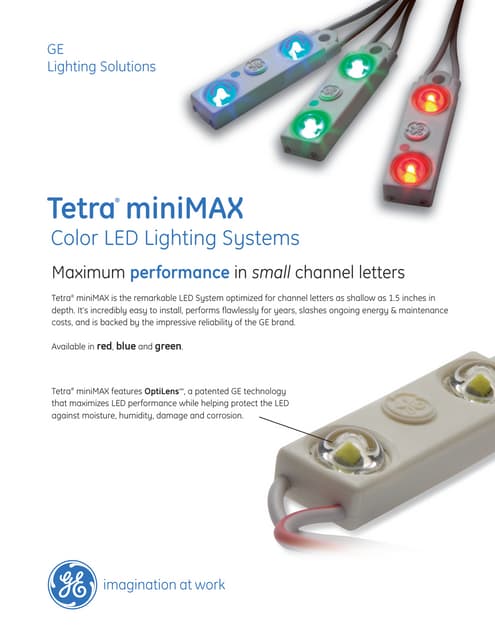 Ge Tetra Led Reference Chart | PPT