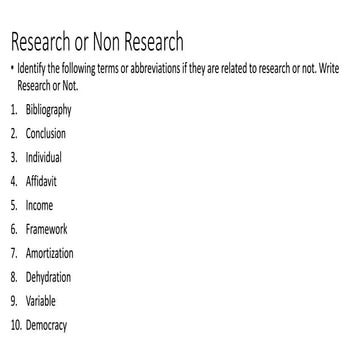 EN10V-IVg-3: Get familiar with research terms | PPTX