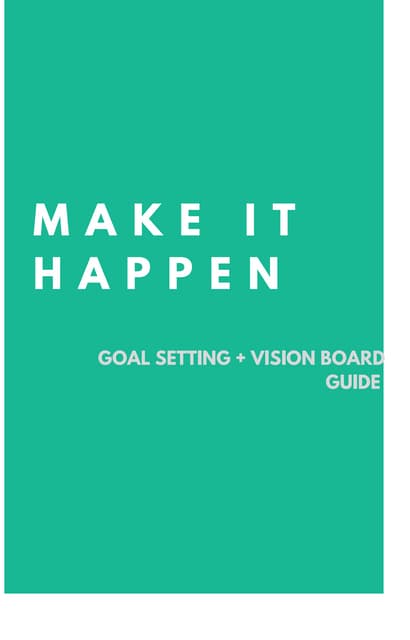 Different types of goals that take you to success | PDF