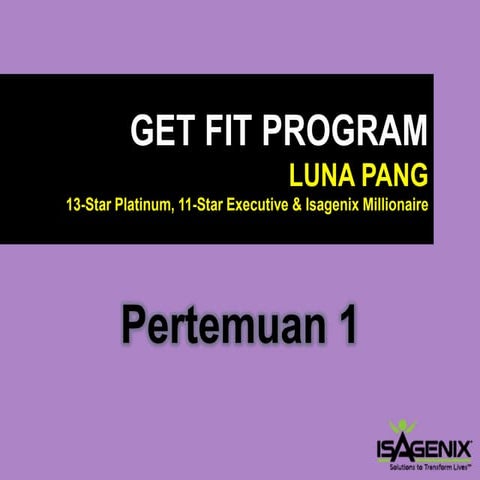 Get fit program training (pertemuan 1) | PPT