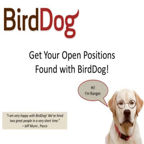 Get Found With Bird Dog | PPTX