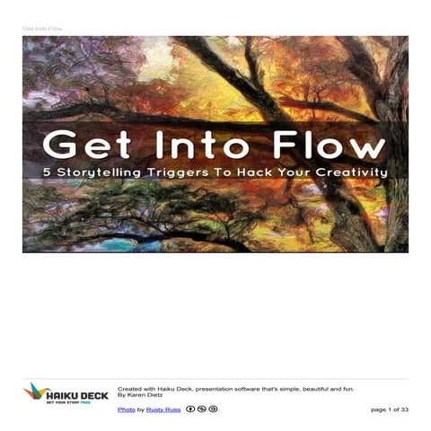 Get Into Flow: 5 Storytelling Triggers To Hack Your Creativity | PDF