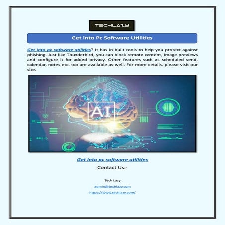 Get into pc software utilities | PDF