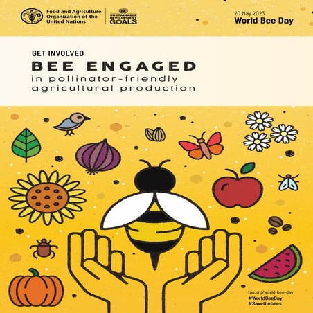 Bee engaged in pollinator-friendly agricultural production. | PDF