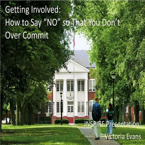 Get Involved in College | PPTX