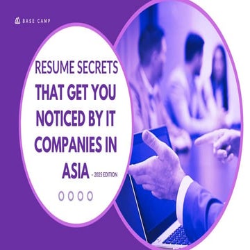 Get Noticed! Best Resume Format for IT Jobs in Asia | PPT