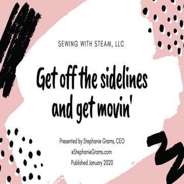 Get off the sidelines and get movin' webinar | PDF