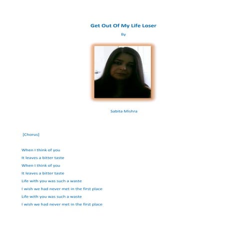 Get Out Of My Life Shit Face Whore | PDF