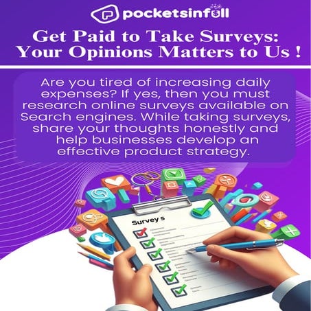 Get Paid to Take Surveys: Your Opinions Matters to Us! | PDF