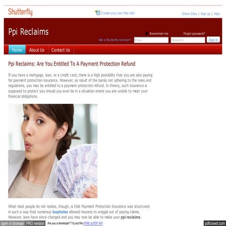 Getppireclaims shutterfly com | PPT