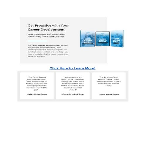 Get Proactive with Your Career Development | PDF