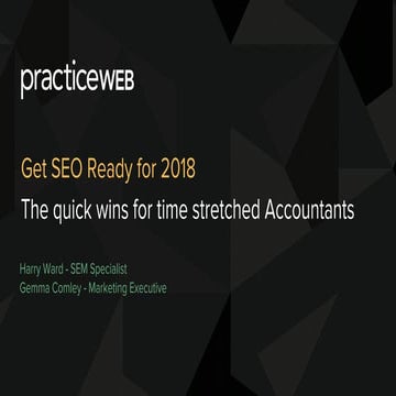 Get SEO ready for 2018: Quick Wins | PDF