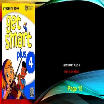 Get smart plus 4(My Week).Power Point by Yaatheav | PPTX