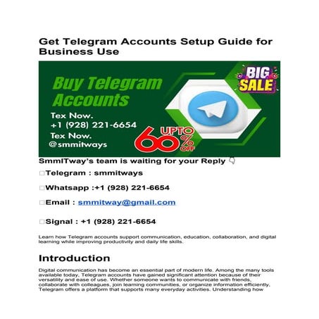 Get Telegram Accounts Setup Guide for Business Use.docx