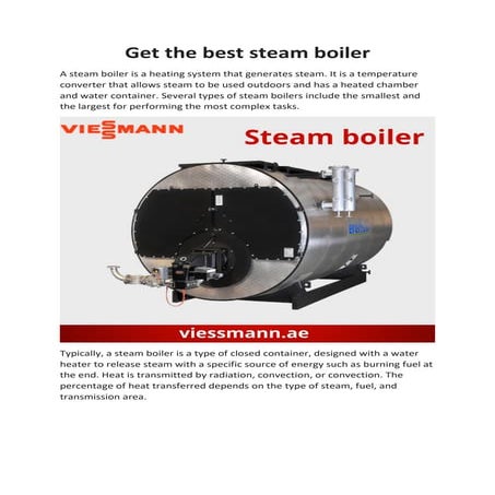 Types of Steam boiler | PDF