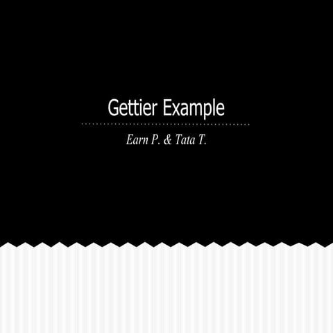 Gettier example | PPT