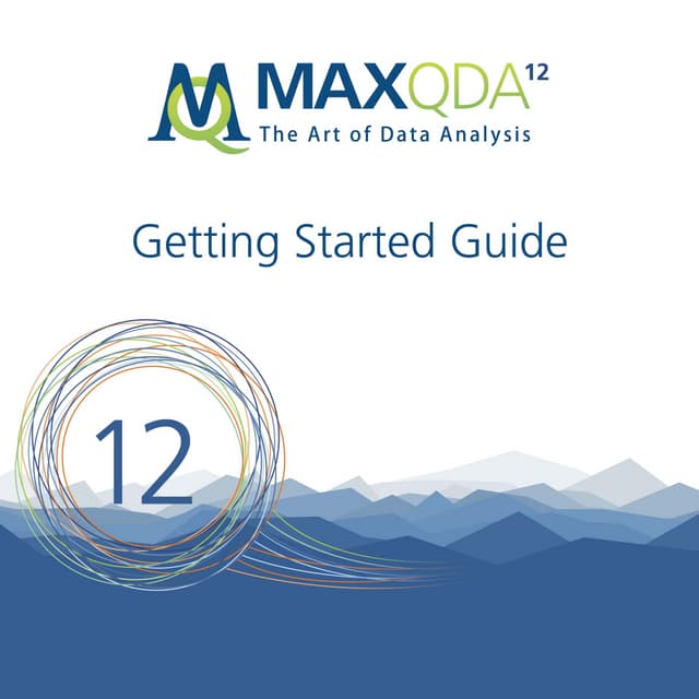 How to get started with MAXQDA | PDF