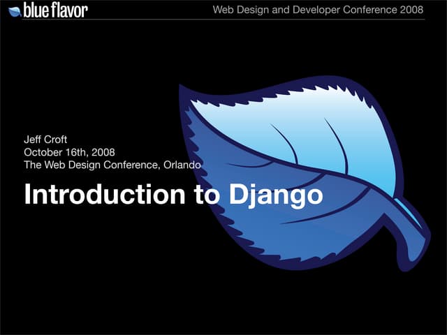 Getting Started With Django | PPT Getting Started With Django | PPT