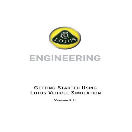 Getting started-with-lotus-vehicle-simulation | PDF