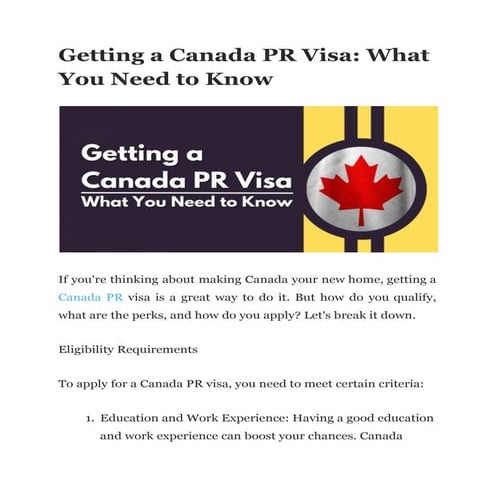 What is Copr Canada | PDF