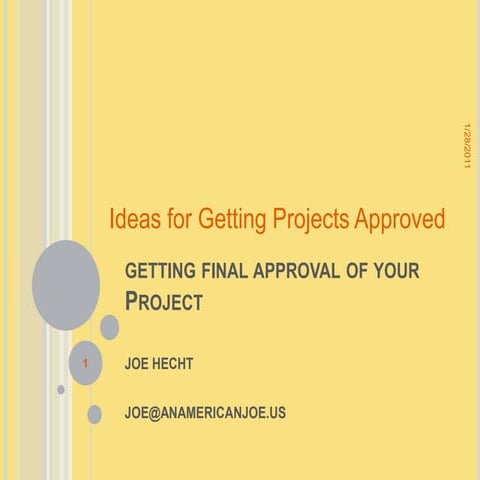 Getting final approval of your project | PPT