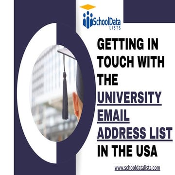 Getting in Touch with the University Email Address List In the USA.pdf