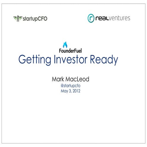 Getting investor ready | PDF | Startups | Business