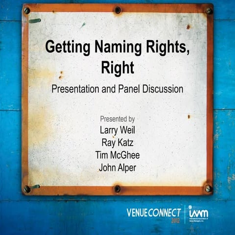 Getting Naming Rights, Right | PDF