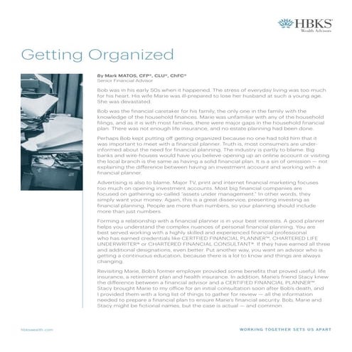 Getting Organized | PDF