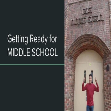 Getting Ready for Middle School -Presentation to 5th Graders | PPTX ...