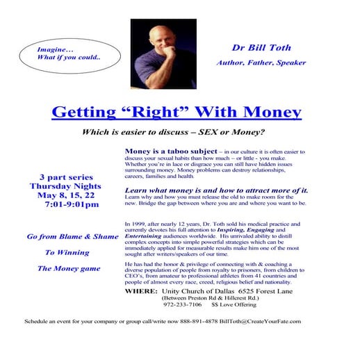 Getting right with money flyer | PDF