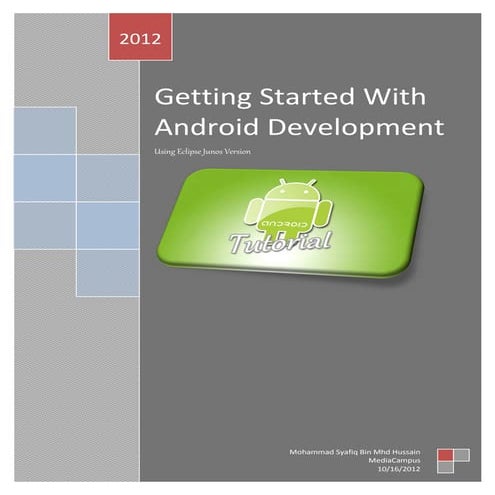 Getting started Adroid Eclipse | PDF