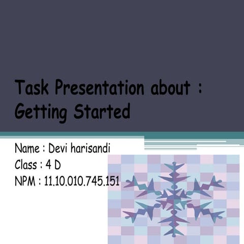 Getting started | PPT