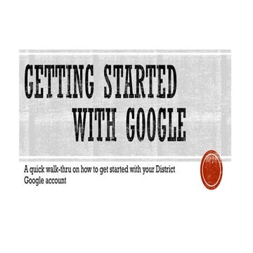 Getting started | PDF