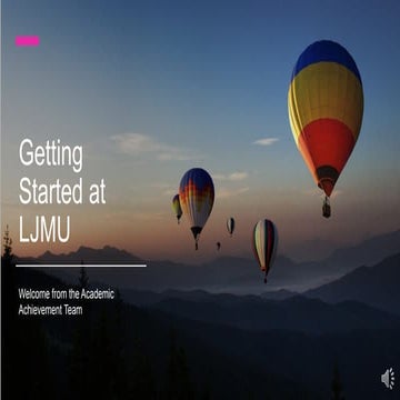 Getting started at LJMU | PDF