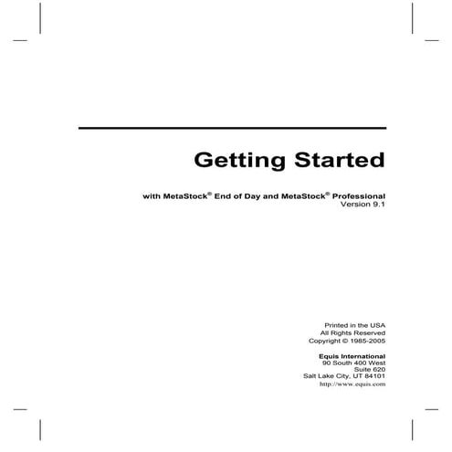 Getting startedmanual | PDF
