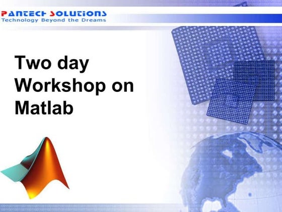 MATLAB Fundamentals (1) | PPT MATLAB Fundamentals (1) | PPT