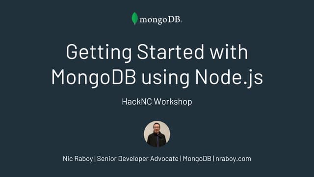 Getting Started With Mongodb Using Nodejs